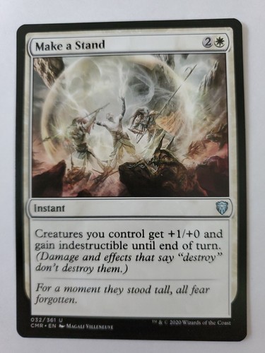 MTG Magic The Gathering Card Make A Stand Instant White Commander ...