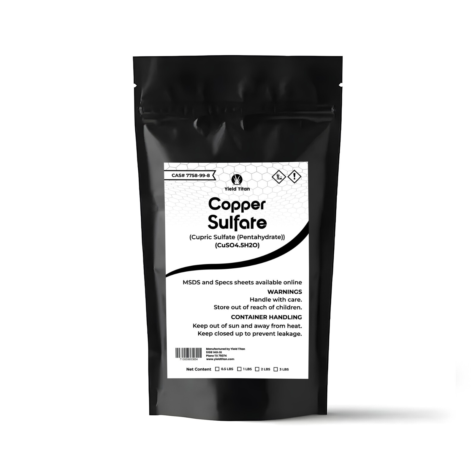 Yield Titan Copper Sulfate (Cupric Sulfate Pentahydrate) (CuSO4·5H2O ...