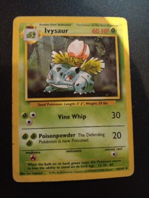 Pokémon TCG Ivysaur Base Set 30/102 Regular Unlimited Uncommon | eBay