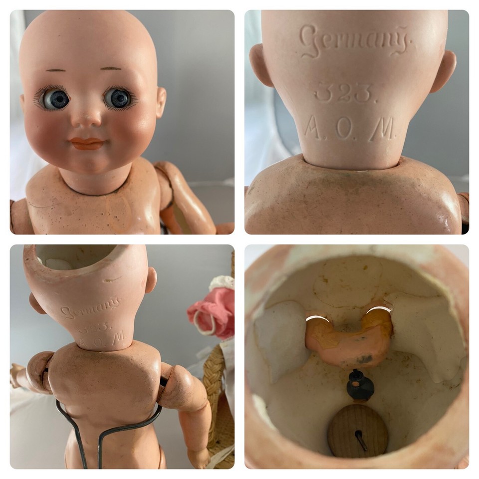 14.5” Antique German Googly Doll AM 323 Toddler Body! Adorable! | eBay
