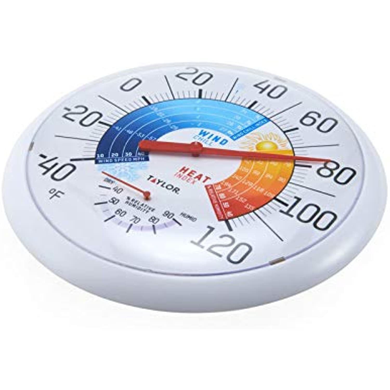 Taylor Precision Products Wind Chill/Heat Index Thermometer ...