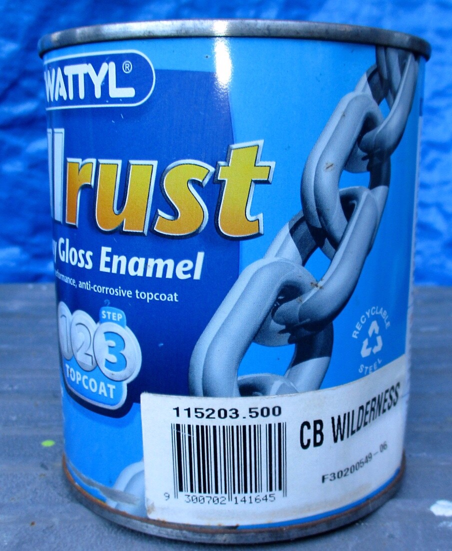 Wattyl Killrust Epoxy Gloss enamel Paint Topcoat CB Wilderness 500ml ...