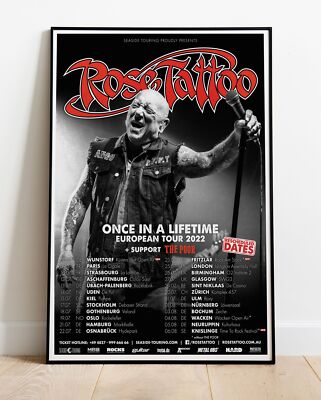 Rose Tattoo Tour / XXL Poster - 36"x24" (#2150) | eBay