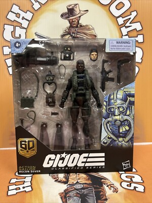 GI JOE CLASSIFIED ACTION SAILOR RECON DIVER ACTION FIGURE MINT IN BOX ...