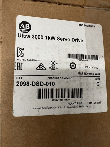 Free Tax 2098-DSD-010 Ultra 3000 1kW Digital Servo Driver 1 Brand New ...