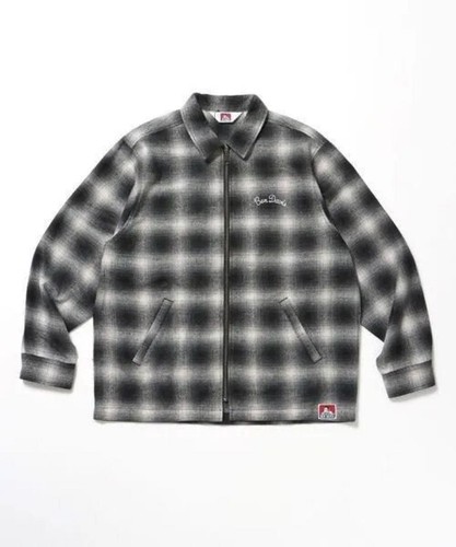 Ben Davis Heavy Plaid Zip Jacket L Black Japan | eBay