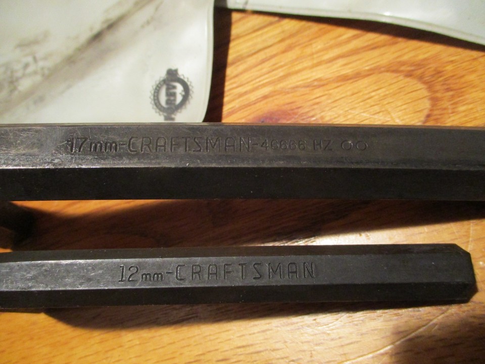 2Pc CRAFTSMAN METRIC 12 & 17 MM HEX KEY #46666 & 46667 USA | eBay