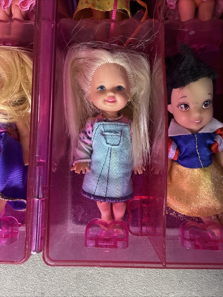 Mattel Kelly Dolls & Accessories, 13x Dolls Lot And 16x Slot Pink ...