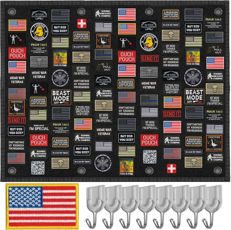Tactical Patch Board (40" X 28") | Morale Patch Hanging Wall Panel ...