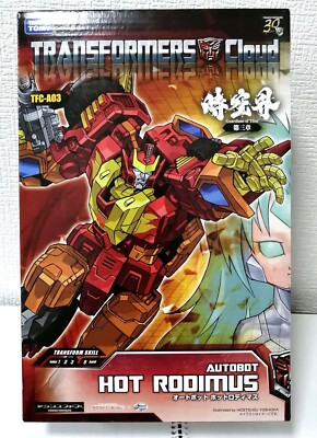 Japan exclusive Transformers TAKARA Cloud Hot Rodimus HOTROD with comic ...