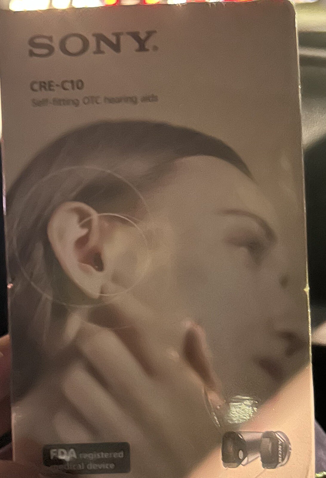 Sony CRE-C10 Self Fitting OTC Hearing Aid - Black 27242926097| eBay