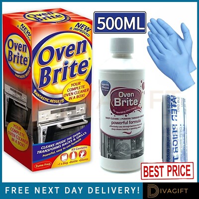 OVEN BRITE OVEN CLEANER SET CLEANS OVEN RACKS GRILL STRONG DEGREASER ...