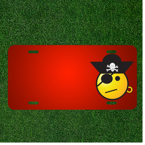 Custom Personalized License Plate With Add Names To Emoticon Smiley ...