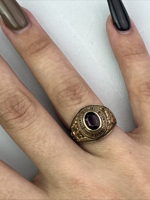 10KT Balfour Pennsylvania State College 1855 Class Ring. 51 On Side Of ...