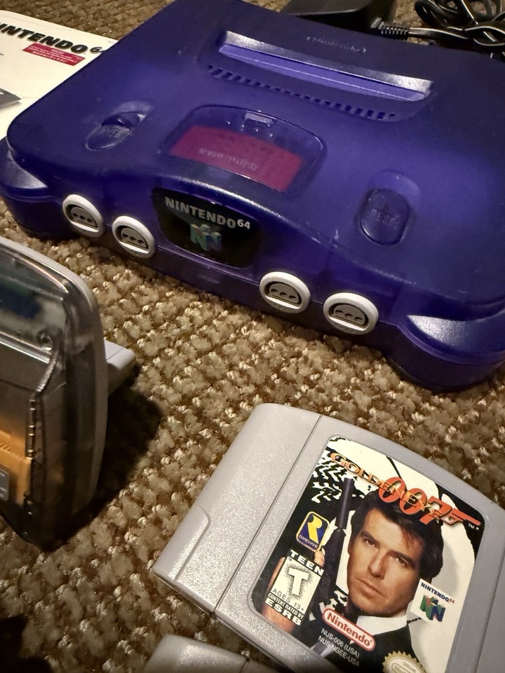 Nintendo 64 N64 Limited Clear Light Purple Custom Console + AV/AC ...