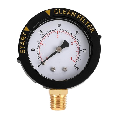 190058 Pool Pressure Gauge For Pentair Sta-Rite 1-1/2-Inch Multi-port ...