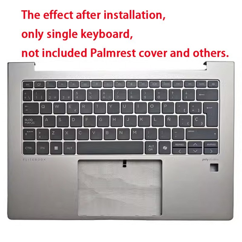 Spanish Layout with Backlit Keyboard for HP EliteBook 630 G11/640 G11 ...