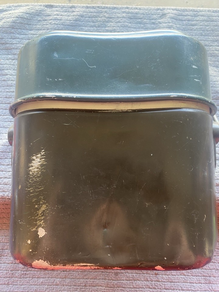 Original WWII German Mess Kit, 4-Piece Aluminum Tin, Cup And Strap SK ...