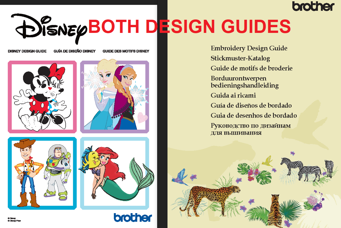 Brother Innov-is NQ3700D Disney Design Guide & Embroidery Design Guide ...