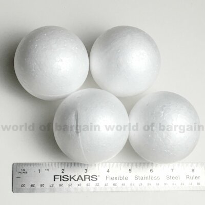 3" in Foam Balls Round White Styro Polystyrene Forms Sphere Art Craft ...