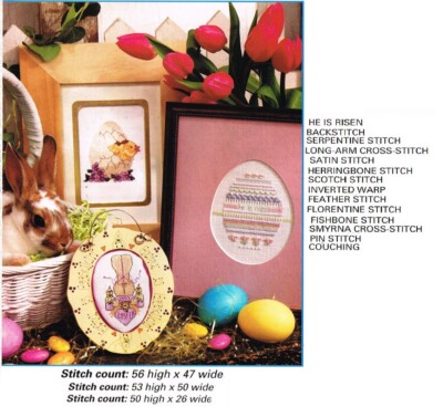 3 EASTER EGGS - CROSS STITCH PATTERN ONLY GU - WUV | eBay