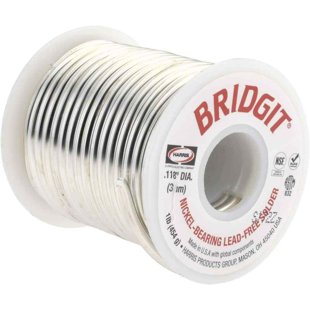 Harris Bridgit BRGT61POP Lead-Free Nickel Bearing Solder: 0.118 inch ...
