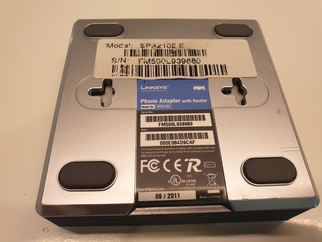 Cisco Linksys SPA2102 Phone Adapter With Router VoIP for sale online | eBay