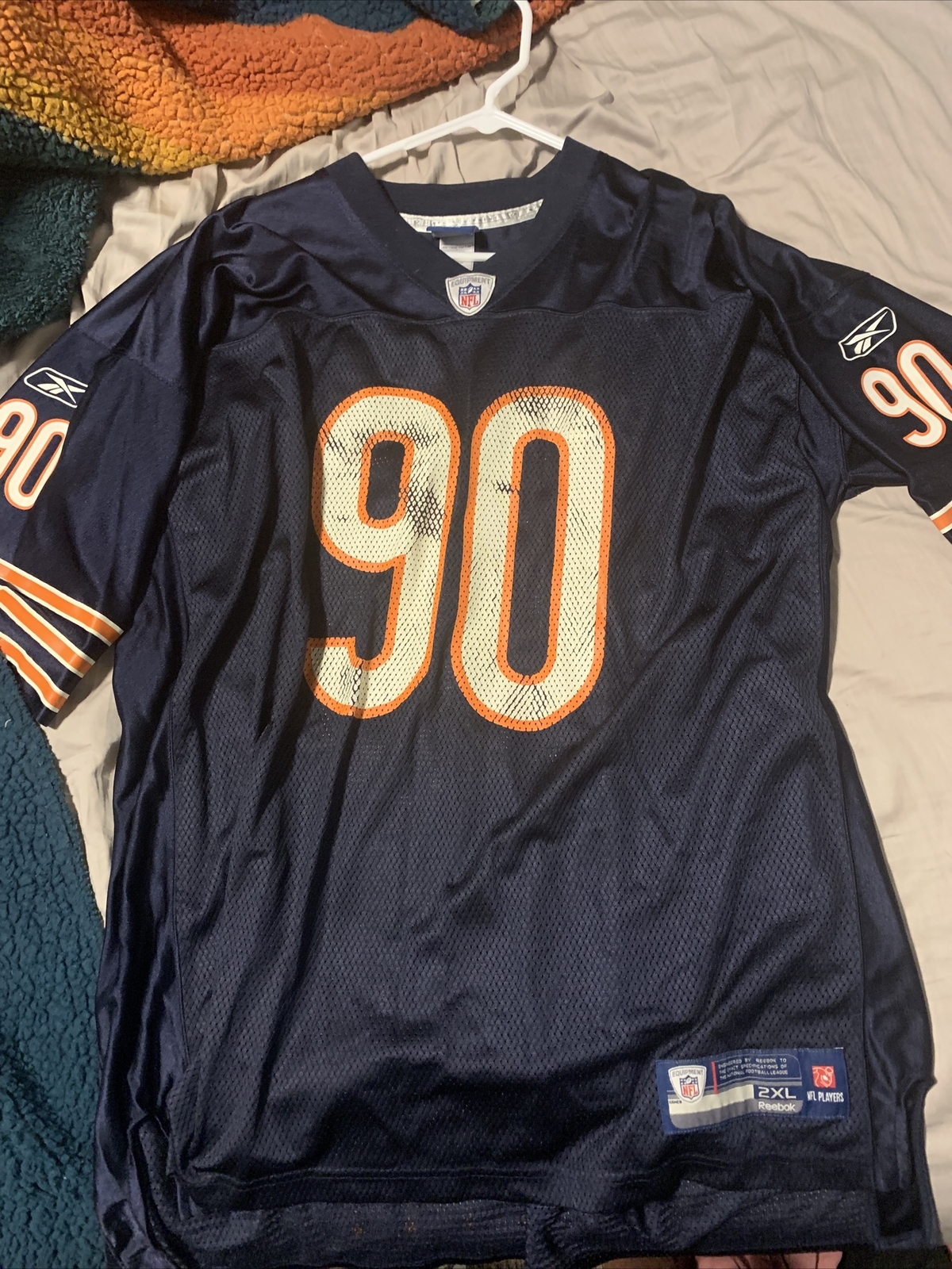 Authentic Reebok NFL On Field Julius Peppers 90 Chicago Bears Jersey ...