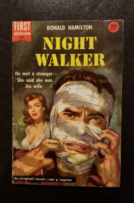 Night Walker Donald Hamilton Dell First Edition 27 Carl Bobertz cover ...