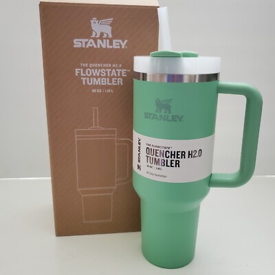 Stanley Flowstate Quencher H2.0 Stainless Steel JADE Tumbler 40oz -NEW ...