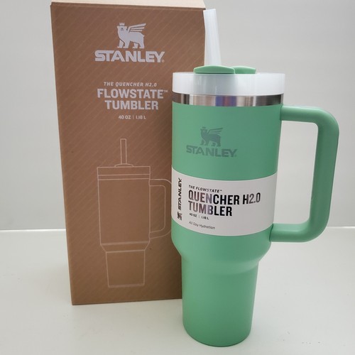 Stanley Flowstate Quencher H2.0 Stainless Steel JADE Tumbler 40oz -NEW ...