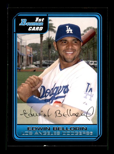 2006 Baseball Bowman Edwin Bellorin Los Angeles Dodgers #B12 Prospect ...