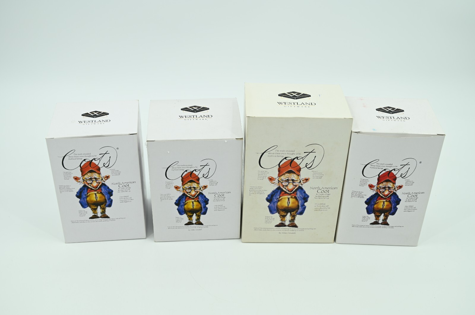 Lot of (4) COOTS Old Man Bobble Figurines Westland Giftware All NEW in ...