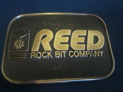 Vintage Metal Belt Buckle REED ROCK BIT COMPANY [j10f] | eBay