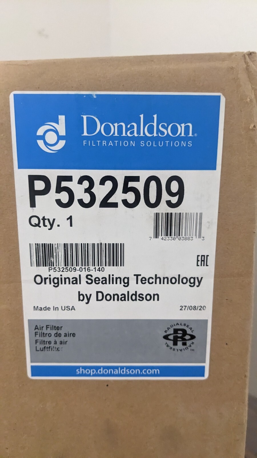 Donaldson P532509 Air Filter | eBay