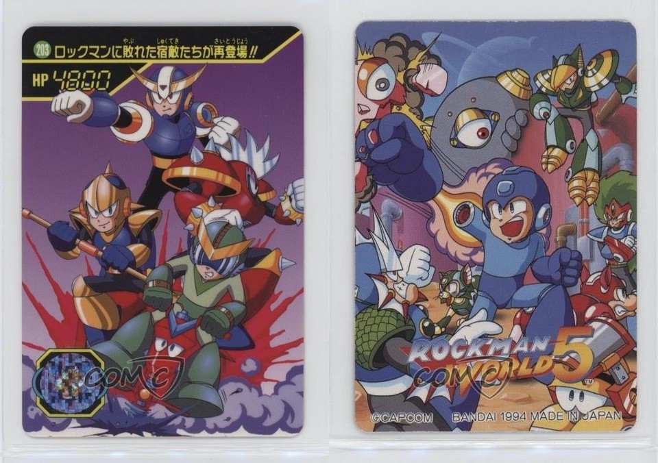 1994 Bandai Mega Man V GB The Rockman Killers (Enker Punk Ballade) #203 ...