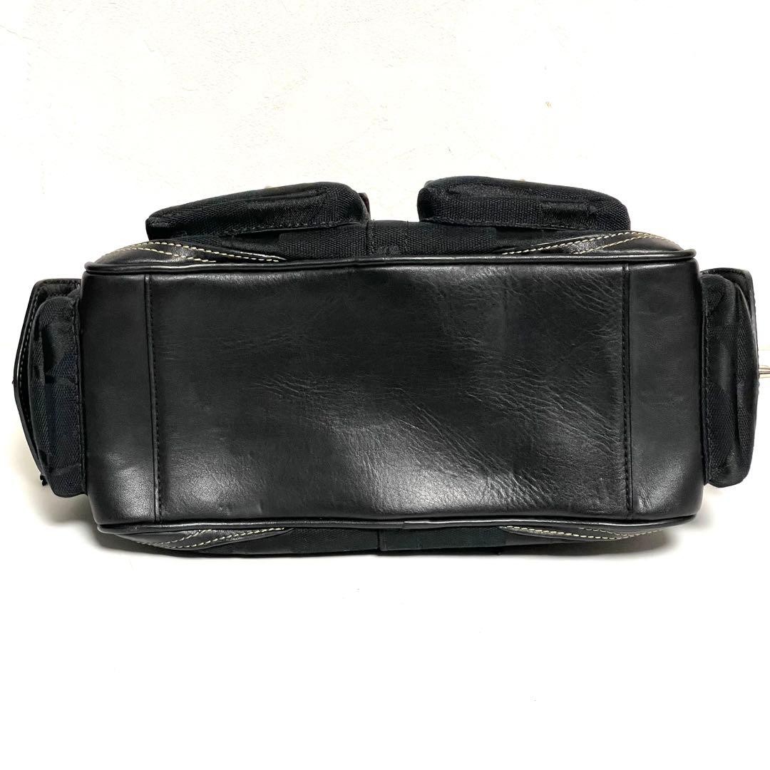 COACH Mini Boston Bag Legacy 6231 Black Turn Lock with Charm Designer ...