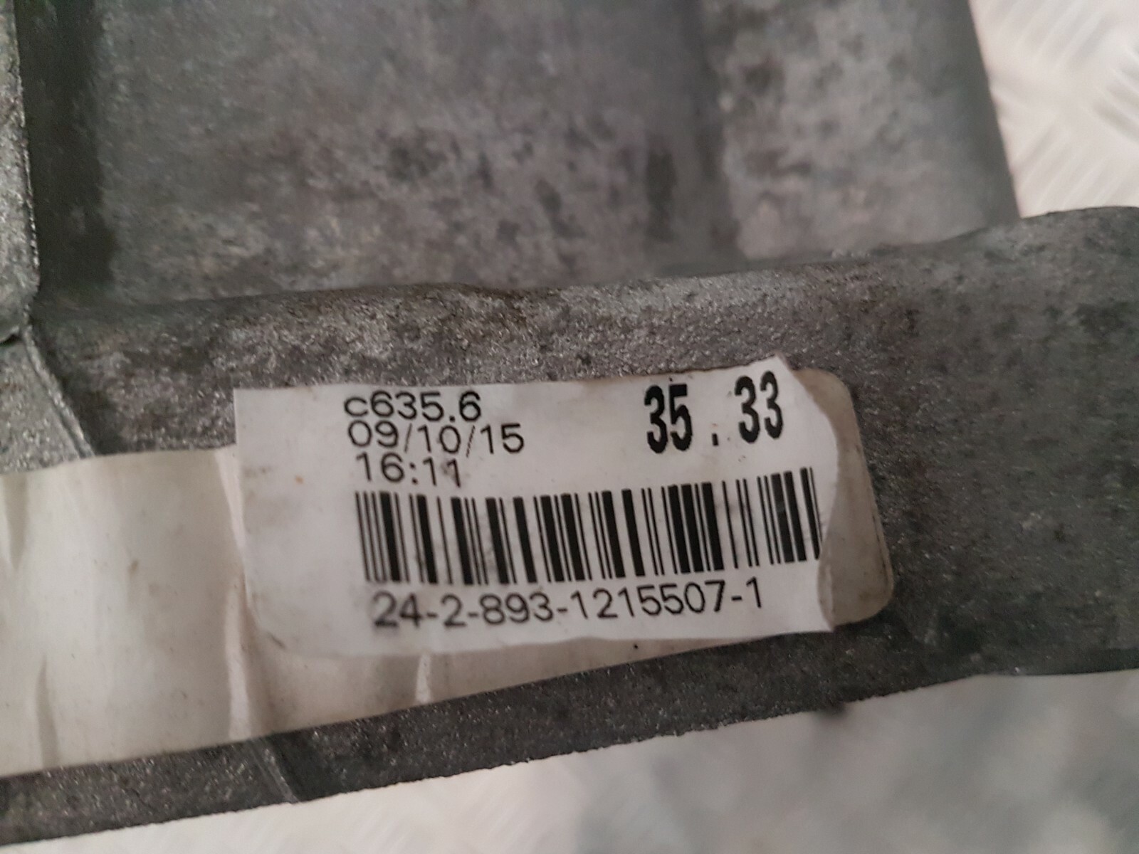 FIAT 500X 2015 1.6D MULTIJET 6-SPEED MANUAL GEARBOX OEM 55236747 / C635 ...