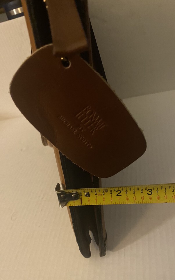 Bonwit Teller VINTAGE- 2 Toned Leather Tote Bag-by Michael Scott ...