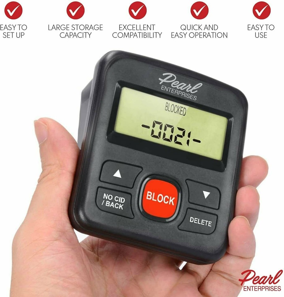 Caller ID Box for Landline Phone Number LCD Display with Call Blocker ...