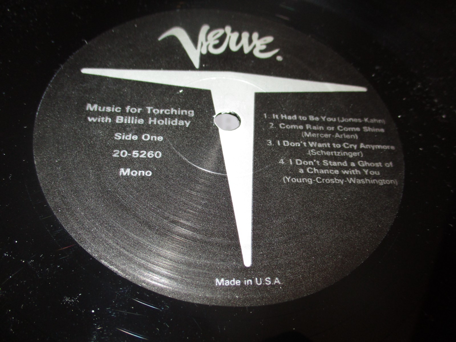 1957 BILLIE HOLIDAY Music For Torching Mono LP Verve BOMC 20 5260 N ...