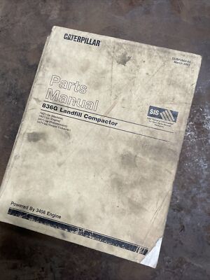 CAT Caterpillar 836G Landfill Compactor Roller Parts Manual catalog 7MZ ...