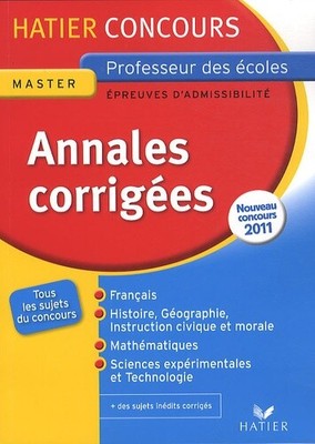 Hatier Concours Annales 2011 épreuves d'admissibilité | eBay