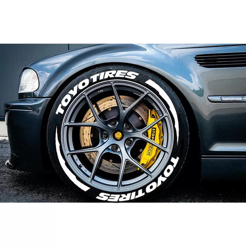 Permanent Tire Lettering Sticker TOYO TIRES 1.20'' 15''-24'' For 4 ...
