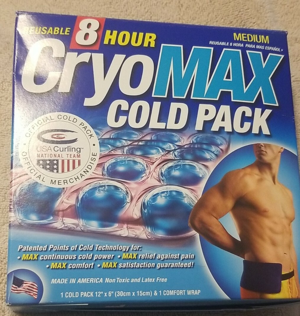 "Cryo-Max Reusable 8 Hour Cold Pack, Medium, 6\ X 12\"", 1-Count Boxes ...