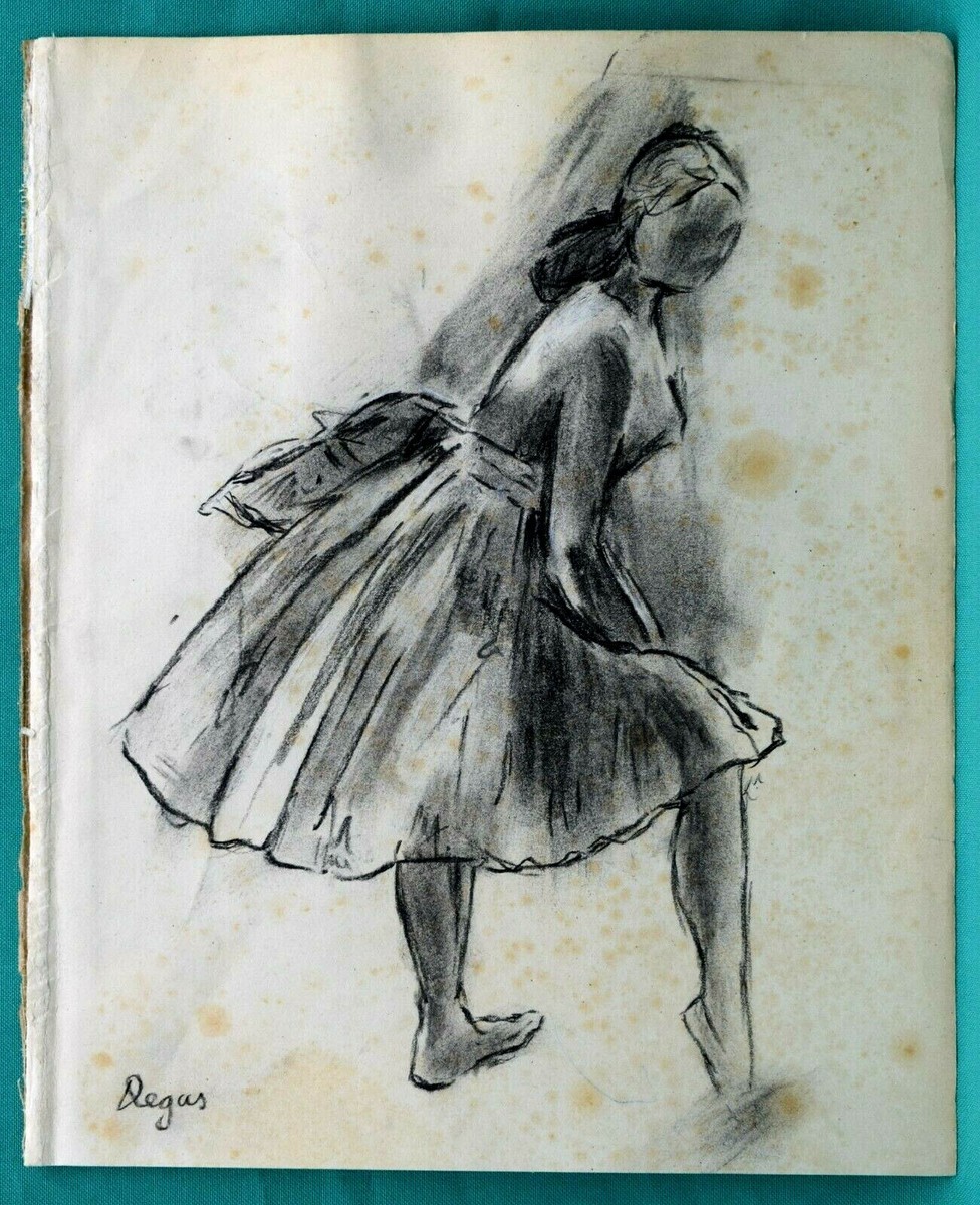 Edgar Degas Pencil Drawings Dancer Standing By Edgar Degas 1872 By