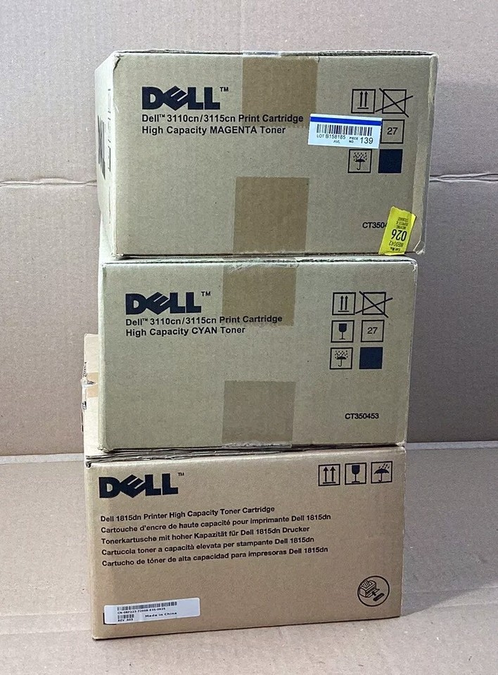 Genuine DELL 3110cn, 3115cn, 1815n High Capacity Toner Cartridge • New ...
