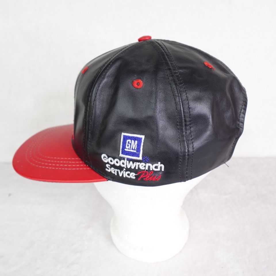 Vintage Dale Earnhardt Hat Cap Strap Back Black Red NASCAR Racing Mens ...