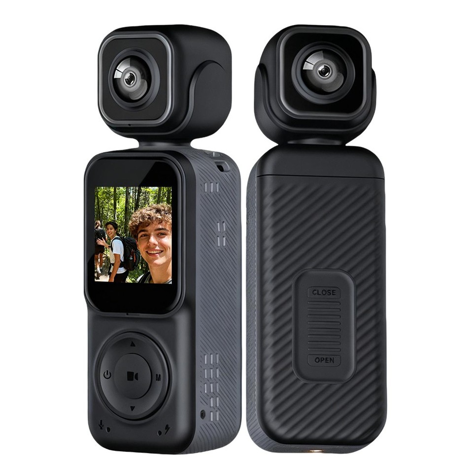 4K HD Pocket Action Camera 360° Rotation WiFi Vlog Camera Handheld ...