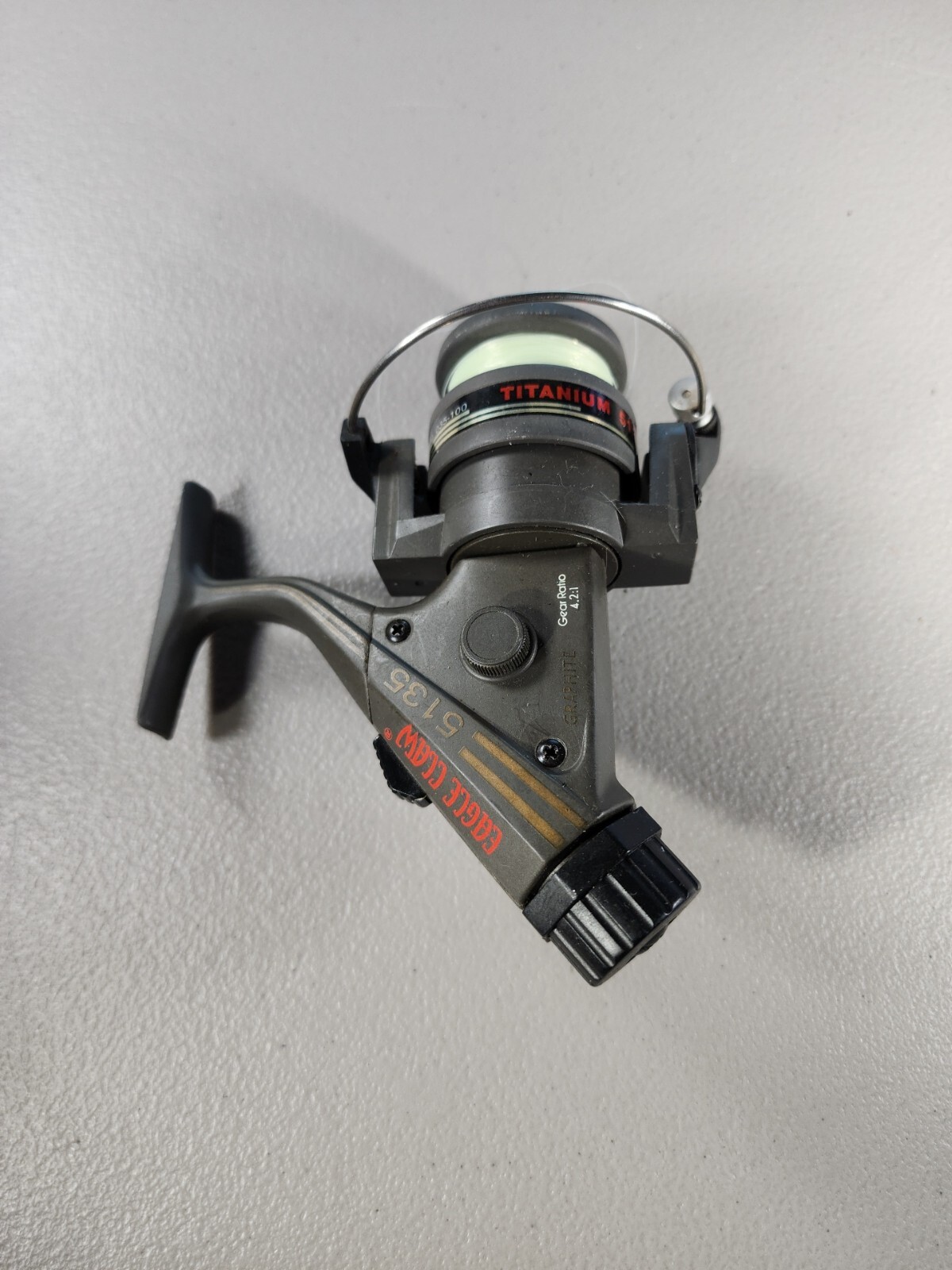 Eagle Claw Fishing Reel Titanium Spinning Reel #5135 for Parts! | eBay